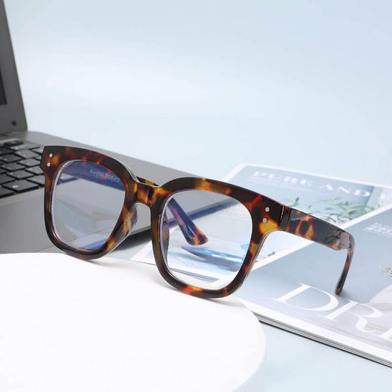 Blue Blocking Glasses for Computer Reading Round Metal Frame – Teddith - UK